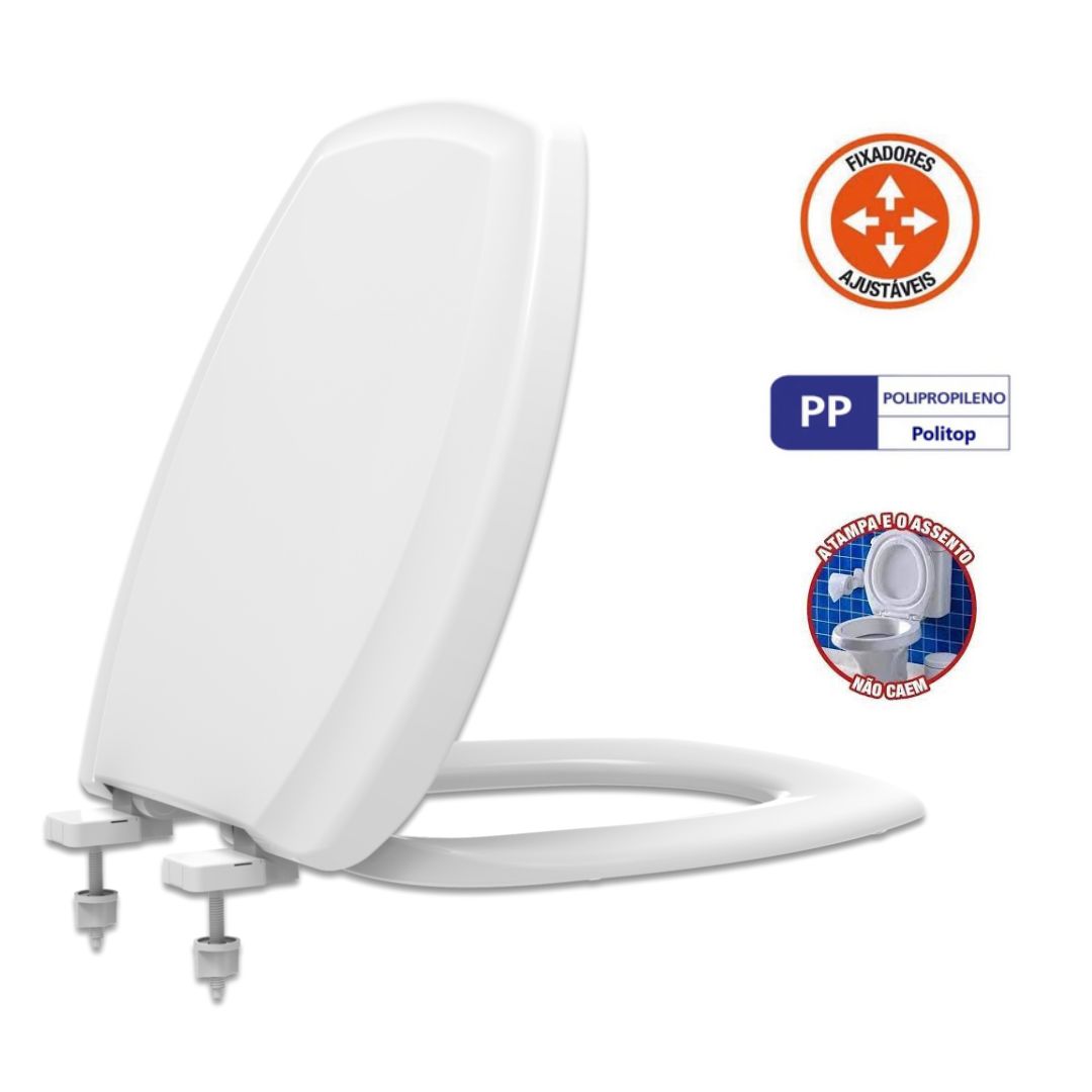 Assento Incepa Thema convencional PP branco Monumental